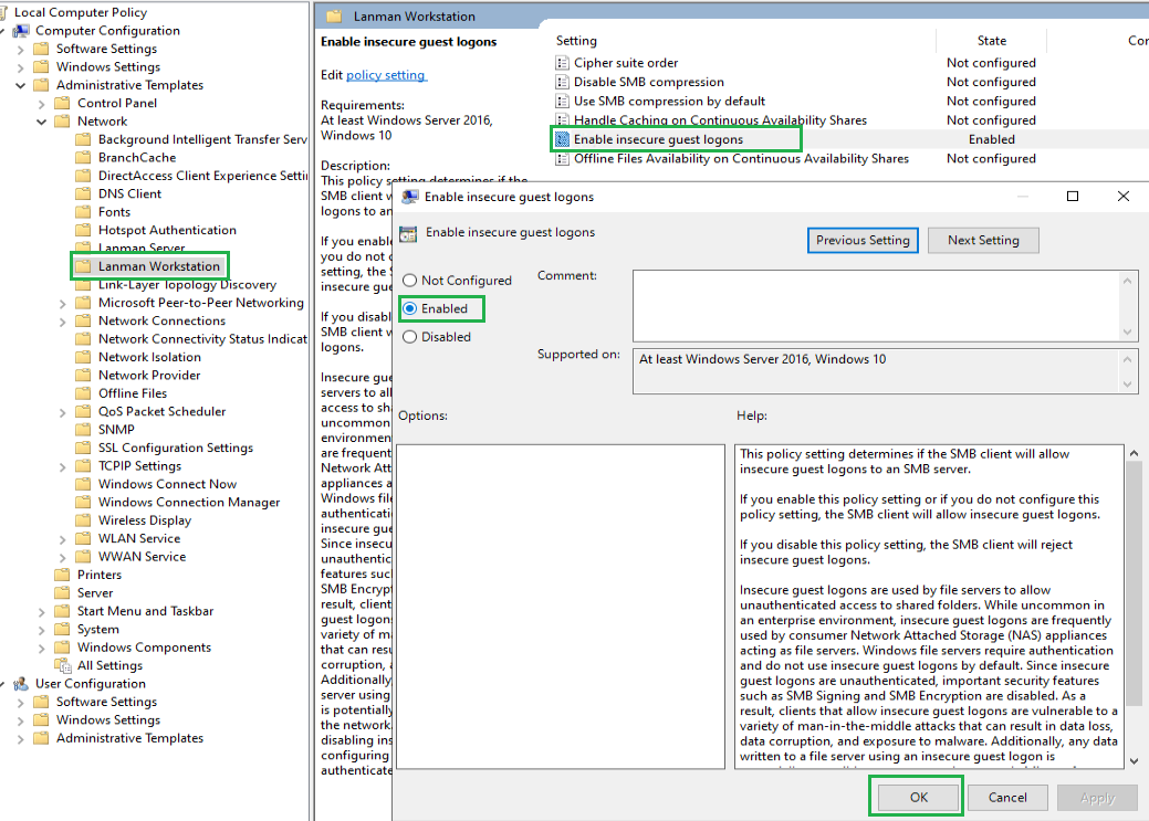 How to Fix the "Unauthenticated Guest Access" Issue in Shared Folders ...